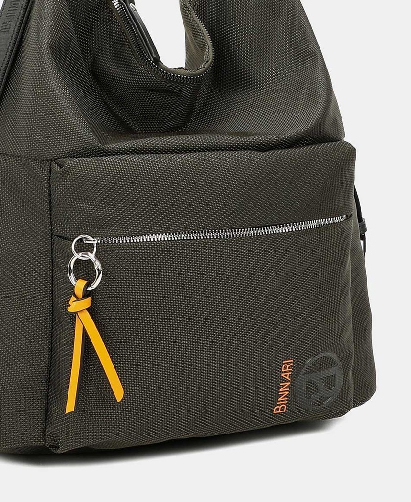 Binnari Beatrice 19743 Green nylon backpack bag for women