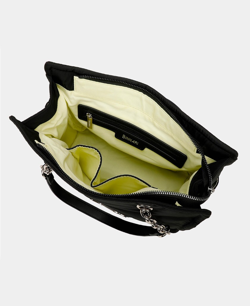 Binnari 20121 black two-handle bag for women with doble handle