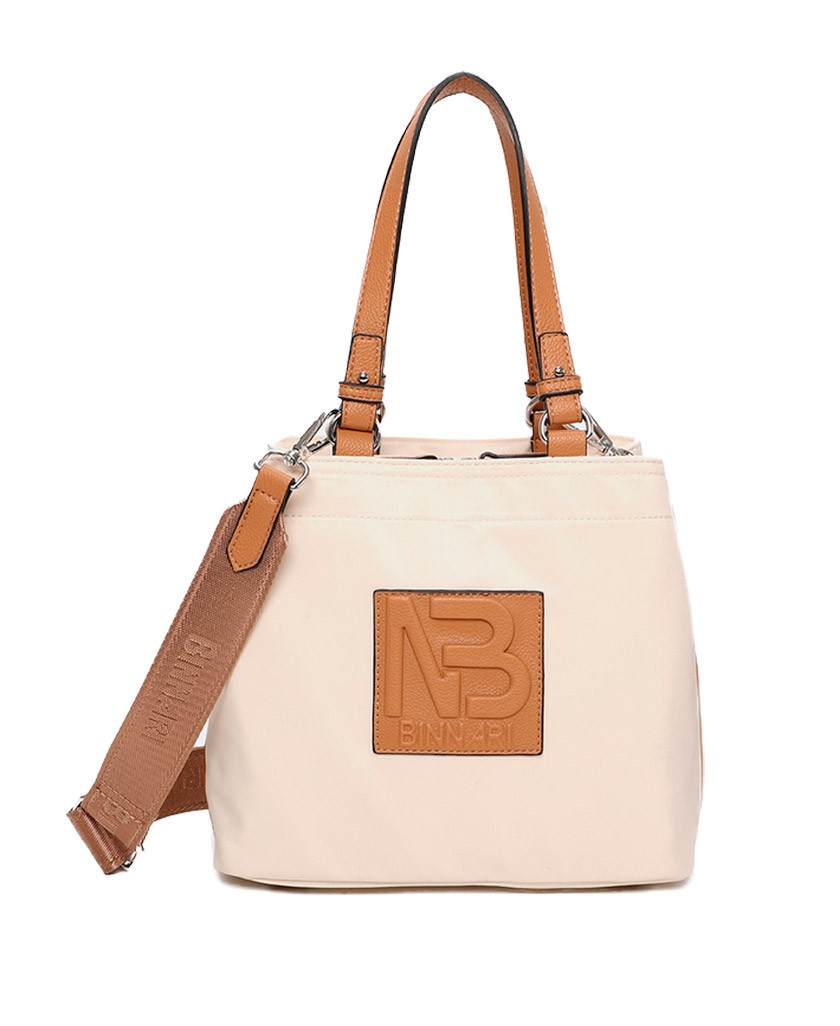 Binnari Mina beige handbag 20111 for women in white color
